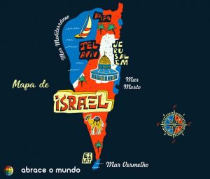 Mapa de Israel, turismo e as cidades mais bonitas e visitadas - Abrace ...
